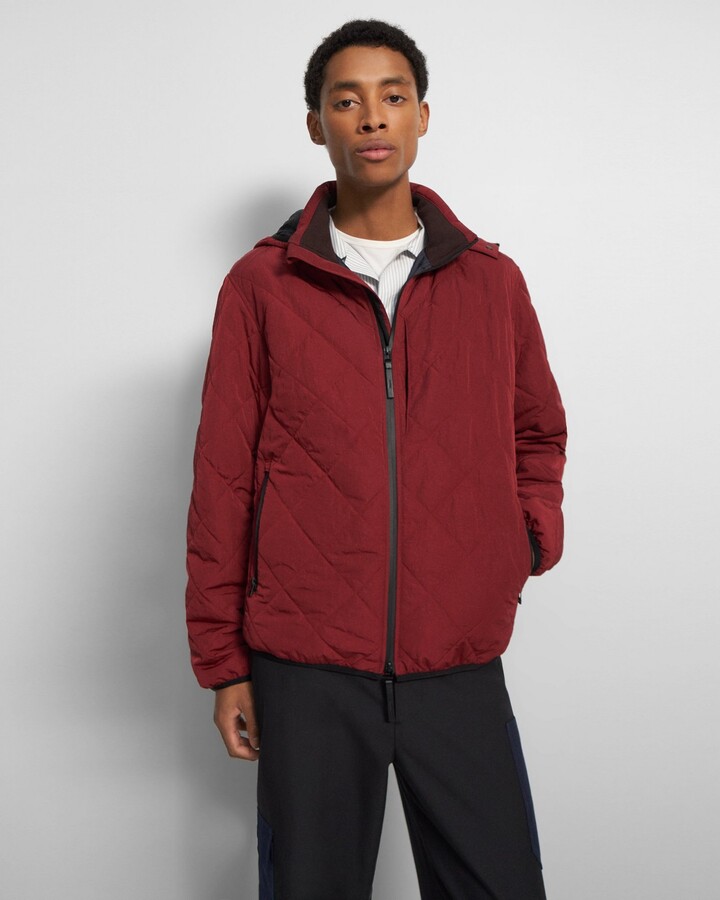 Theory Hooded Recycled Tech Nylon Jacket - ShopStyle