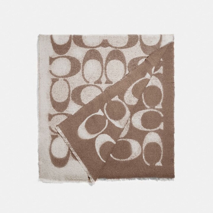 Coach Reversible Signature Muffler - ShopStyle Scarves & Wraps