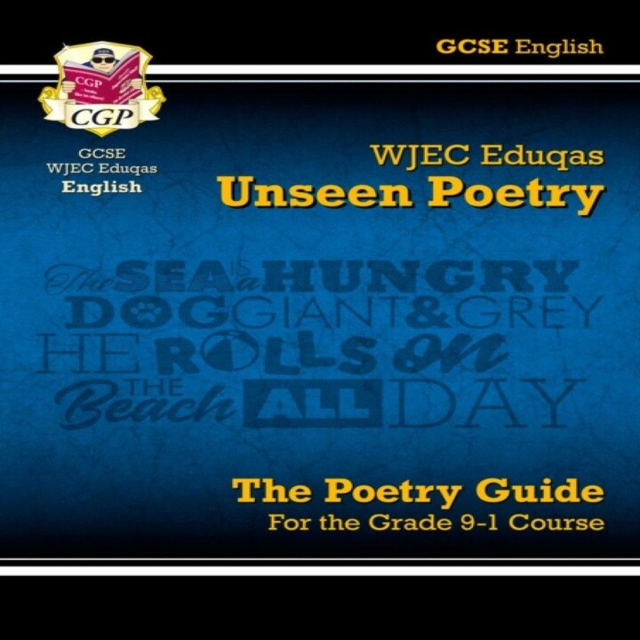 CGP Books GCSE English WJEC Eduqas Unseen Poetry Guide includes Online ...