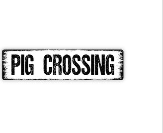 Etsy Pig Crossing Sign - Farm Hog Ranch Farmer Farmhouse Rancher Rustic ...