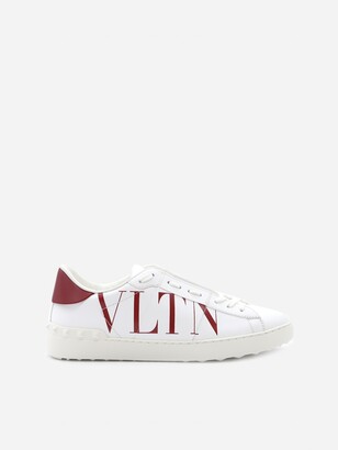 Valentino Open Leather Sneakers - ShopStyle