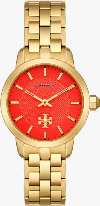 Tory Burch Tory Watch, Gold-Tone Stainless Steel - ShopStyle