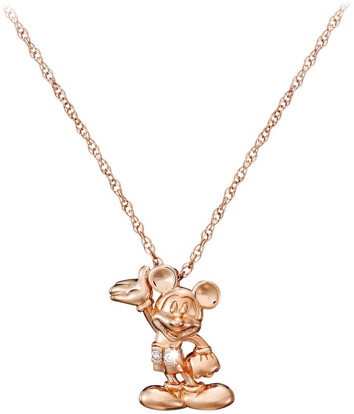 Disney Mickey Mouse Necklace Diamond and 14K - ShopStyle