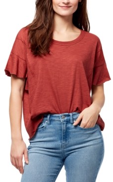 William Rast Annika Flutter-Sleeve Top - ShopStyle