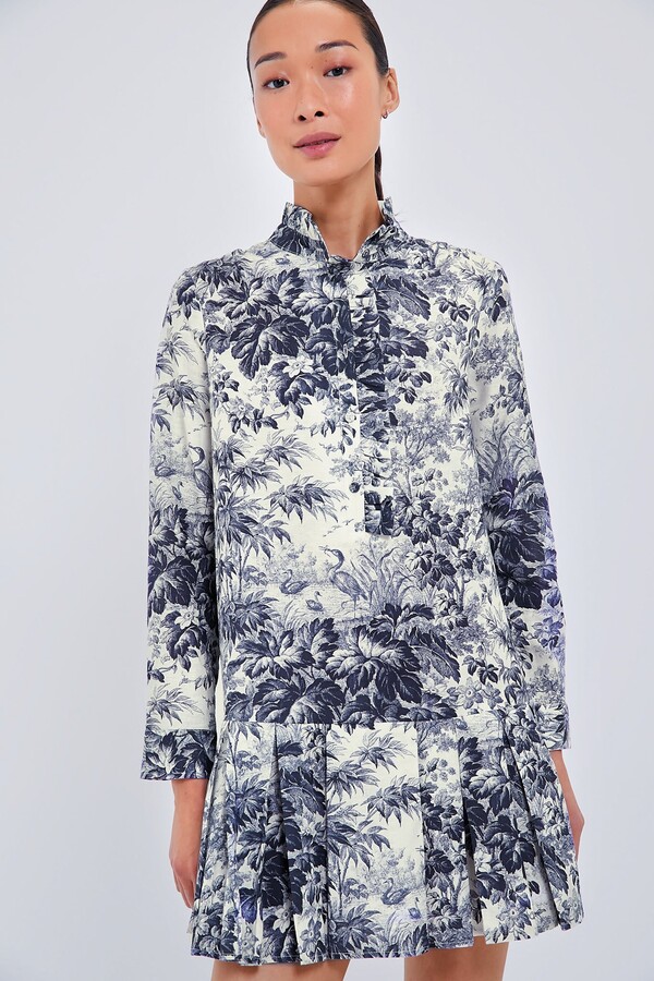 Tuckernuck Navy Blue Toile Tate Dress - ShopStyle