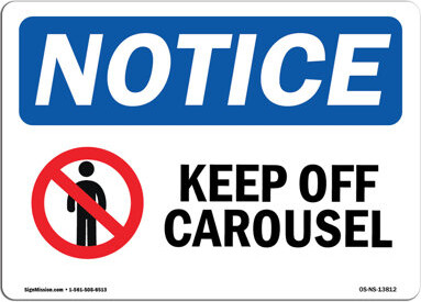 SignMission Keep off Carousel Sign with Symbol Sign - ShopStyle