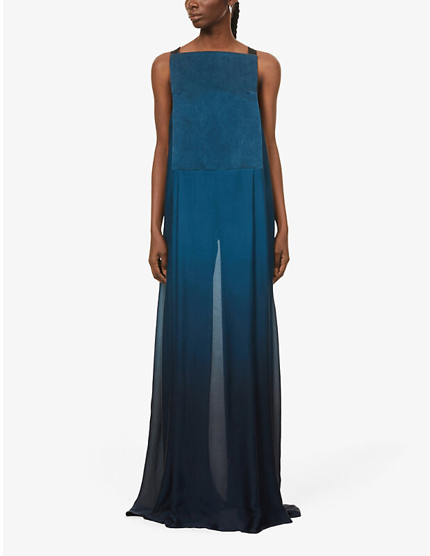 Omer Asim Haraza silk-crepe maxi dress - ShopStyle