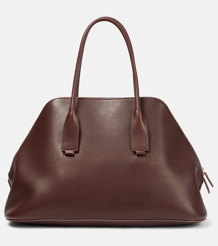The Row Devon leather tote bag - ShopStyle