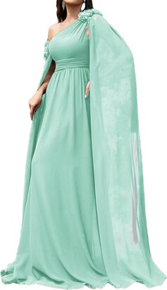 Dninmim Chiffon Streamer Evening Dress Long Dress Bridesmaid Party Prom ...