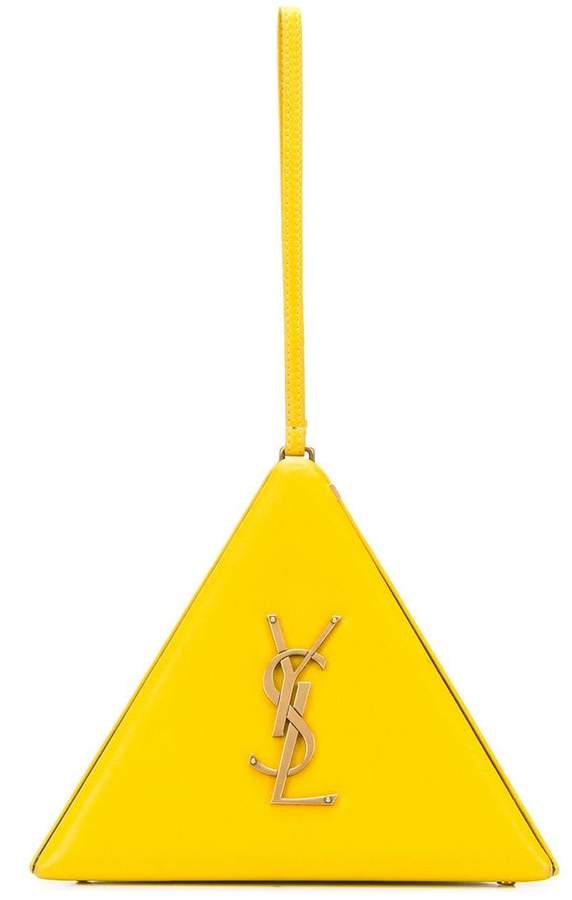 Saint Laurent triangle shaped mini bag - ShopStyle
