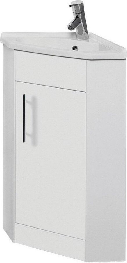 Clifton Gloss White Bathroom Corner Unit with Basin - ShopStyle