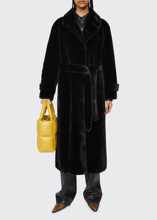 Stand Studio Paula Long Faux Fur Coat - ShopStyle