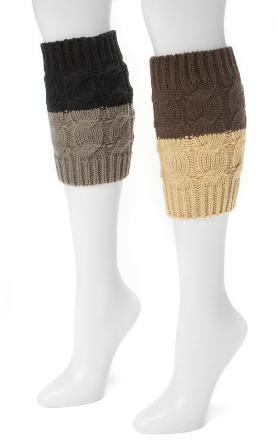 Muk Luks 2-pk. Women's Reversible Boot Toppers - ShopStyle Lingerie