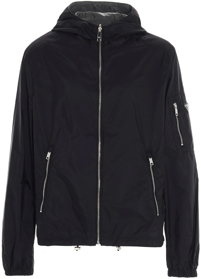 Prada Logo Reversible Jacket - ShopStyle