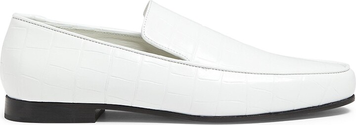 Totême The Croco Embossed-Leather Loafers - ShopStyle