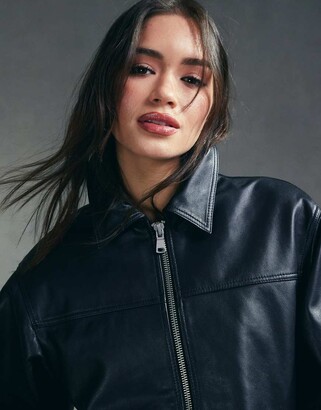ASOS Women's Leather & Faux Leather Jackets | ShopStyle