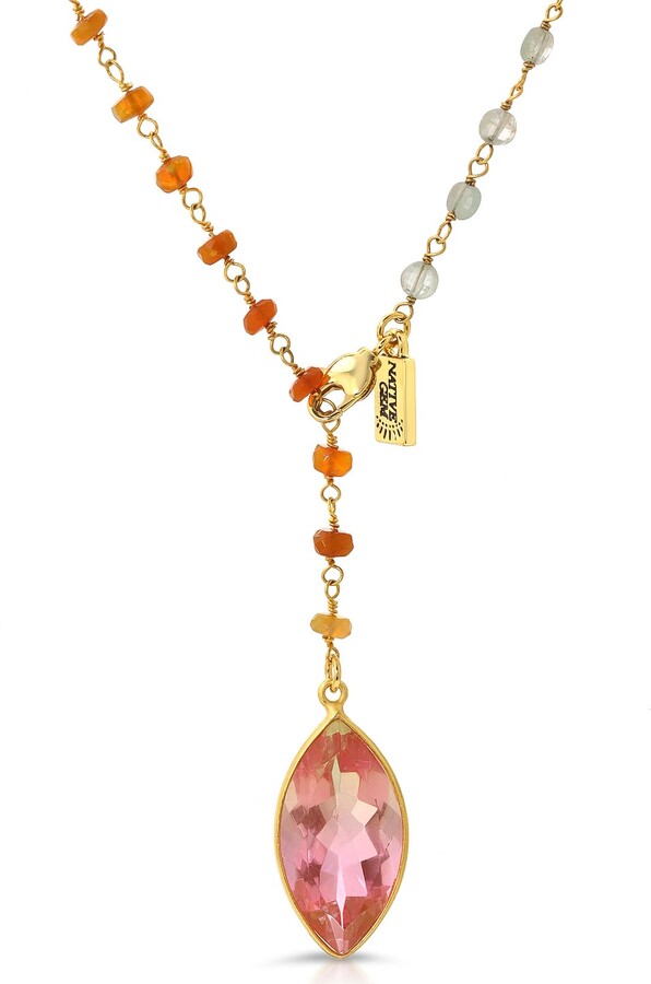 Native Gem Women's Watercolor Y Necklace - ShopStyle