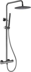 Juno Showers Juno Commercial Gun Metal Gray Wall Mounted Single Handle ...