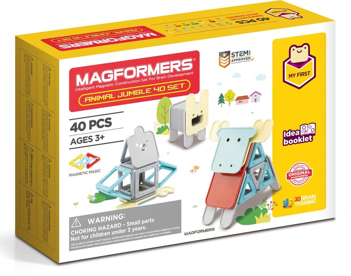 Magformers Animal Jumble 40-Piece Magnetic Play Set - ShopStyle Games ...