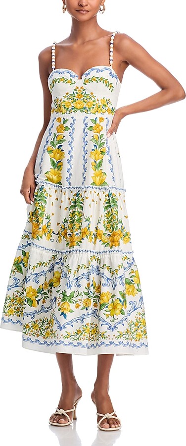 Farm Rio Sicily Midi Dress - ShopStyle