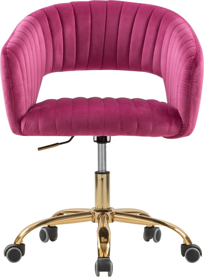 GEROJO Velvet Morden Cute Upholstered Lift Task Chair,Adopt Stable Star ...