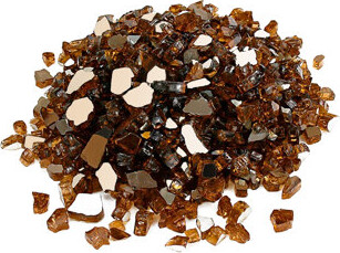 Luxury Living Furniture 11 Pound Reflective Fire Glass, Fire Pit Glass ...