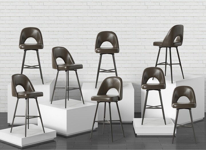 Art of Living Designs Thadeo Modern Bar Stool,set of 8 with Cutout ...