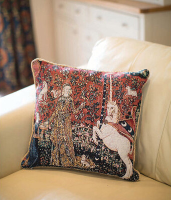Signare Lady and Unicorn - Sense of Taste Square Pillow Cover - ShopStyle