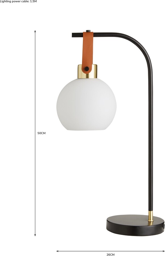 Dunelm Joan Table Lamp Black - ShopStyle