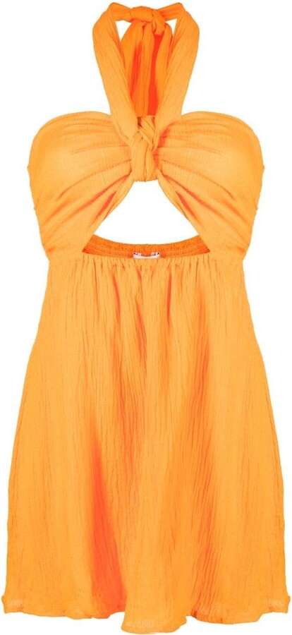 Faithfull The Brand Cut-Out Halterneck Minidress - ShopStyle