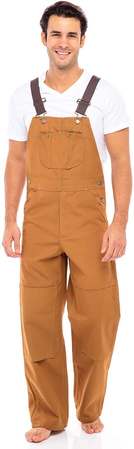 SKYLINEWEARS Men's Duck Bib and Brace Decorators Overalls Work Trousers ...