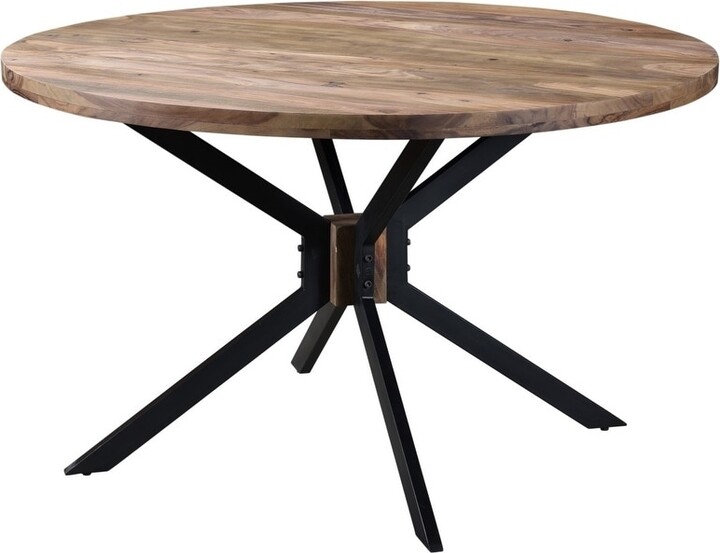 Timbergirl ROOT Sheesham Wood Round Dining Table - 51" - ShopStyle