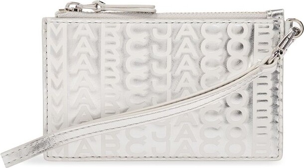 Marc Jacobs The Monogram Metallic Top-Zip Wristlet Wallet - ShopStyle
