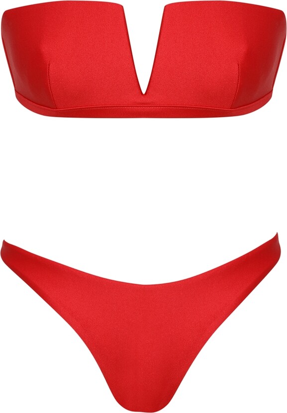 Zimmermann Everley V Wire Bandeau Bikini - ShopStyle Two Piece Swimsuits