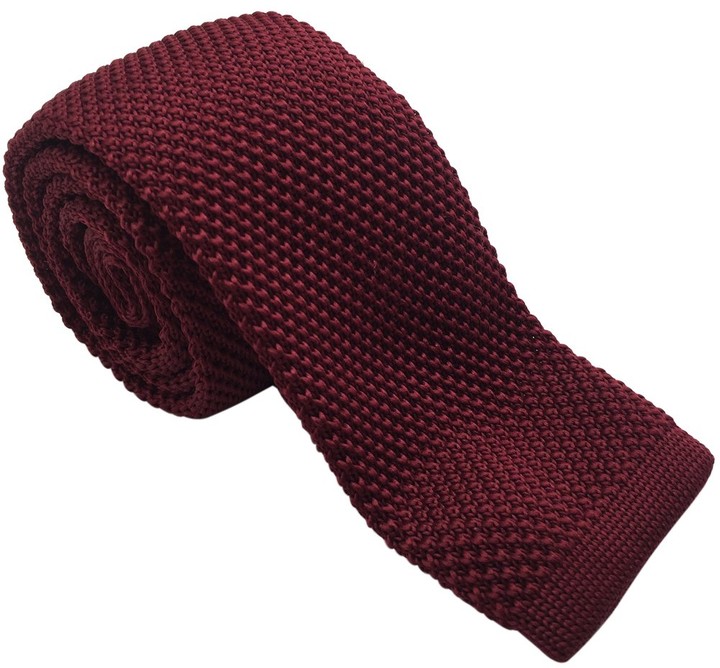 Fasinuo Mens Vintage Smart Casual Men's 2" Skinny Knit Tie Necktie ...