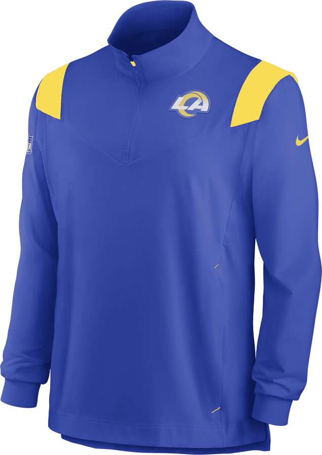 Nike Men's Repel Coach (NFL Los Angeles Rams) 1/4-Zip Jacket in Blue ...