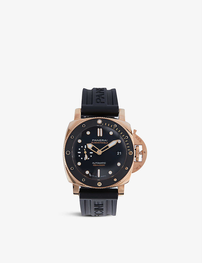 Panerai PAM00974 Submersible Goldtech and rubber automatic watch ...