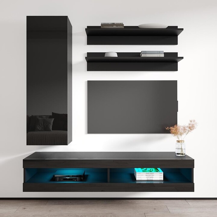 Meble Furniture Fly H1 34TV Wall Mounted Floating Modern Entertainment ...