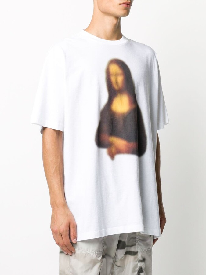 Off-White Mona Lisa print T-shirt - ShopStyle Tees