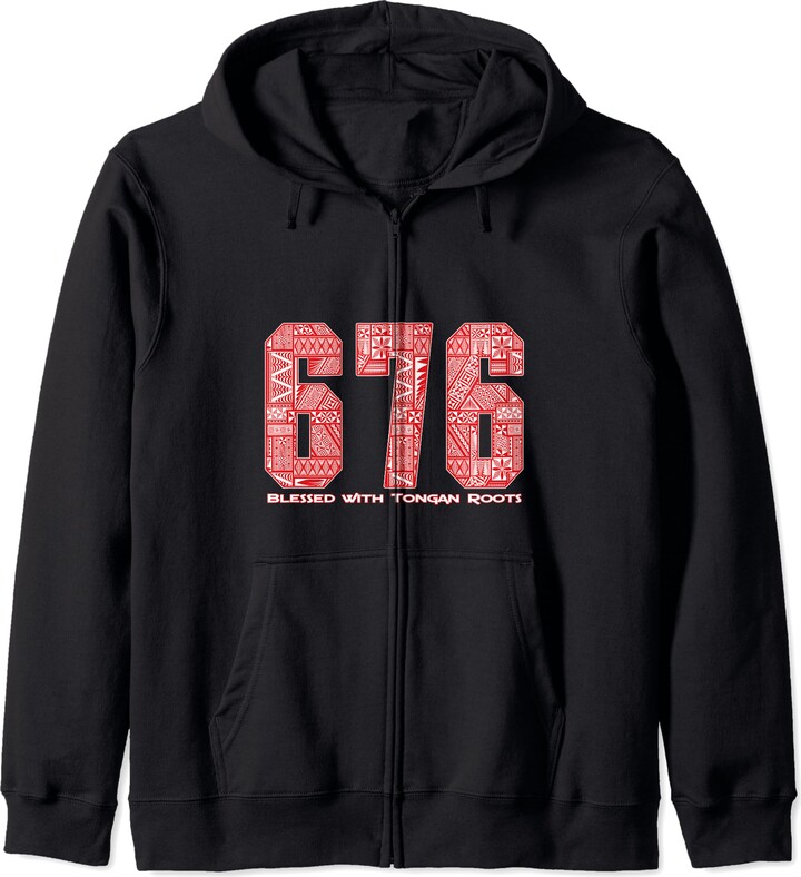 Atikapu 676 Blessed with Tongan Roots - Tongan Designs Zip Hoodie ...
