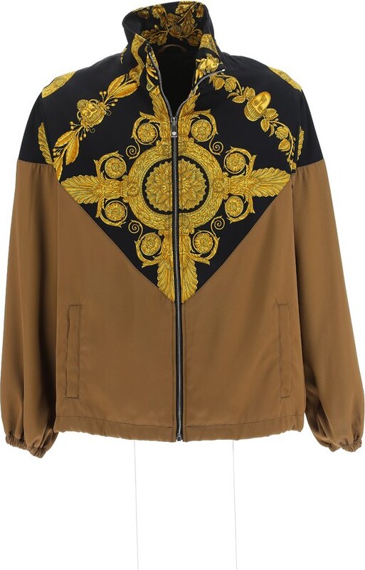 Versace Baroque Pattern Zip-Up Track Jacket - ShopStyle