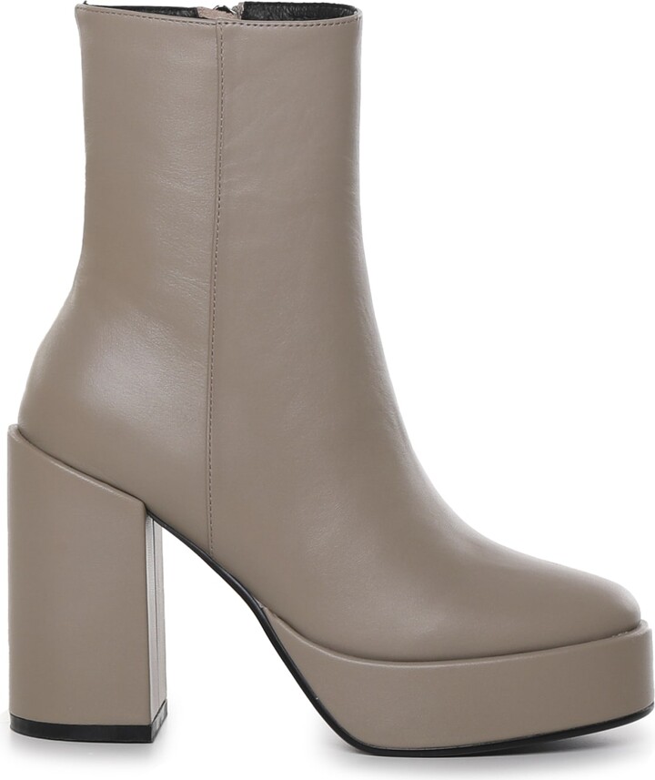 Bibi Lou Leather Boot With Heel - ShopStyle