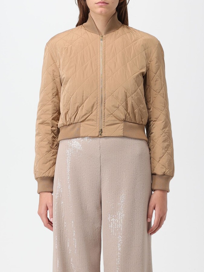 Max Mara bomber jacket in quilted nylon - ShopStyle