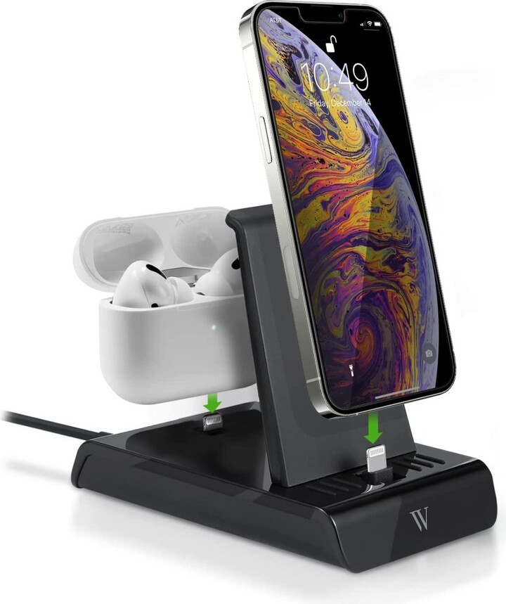 Wasserstein 18W 2-in-1 Charging Station for Apple iPhone and Airpod ...
