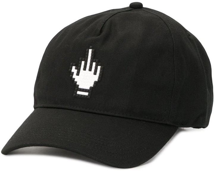 Mostly Heard Rarely Seen 8 Bit Middle Finger baseball cap - ShopStyle Hats