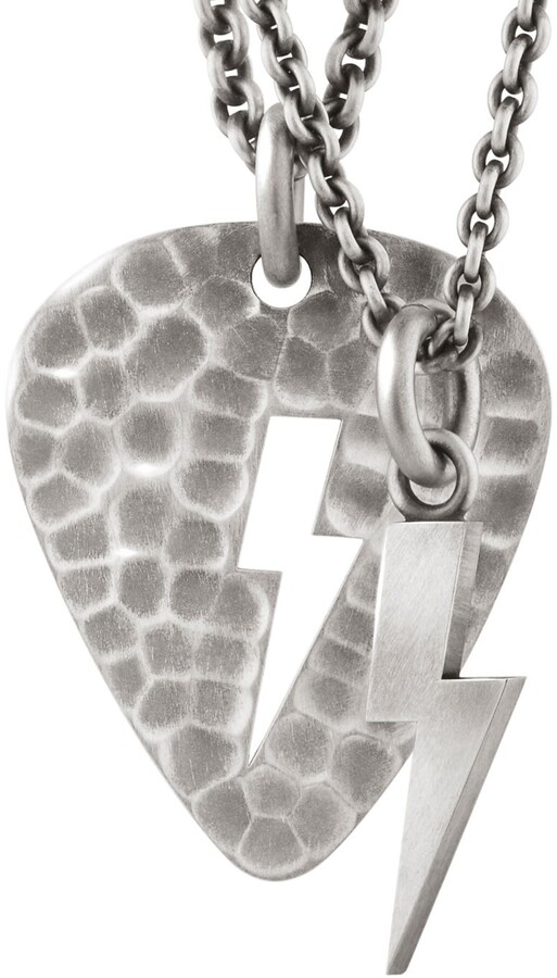 Snake Bones - Lightning Bolt Plectrum Layered Necklace - ShopStyle ...