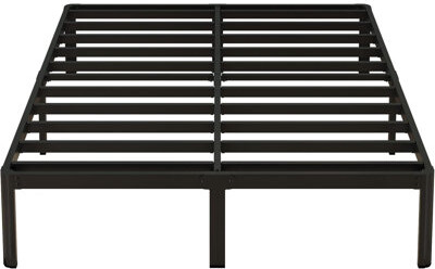 Latitude Run 14 Inch Bed Frame with Rounded Corner Legs, Heavy Duty ...