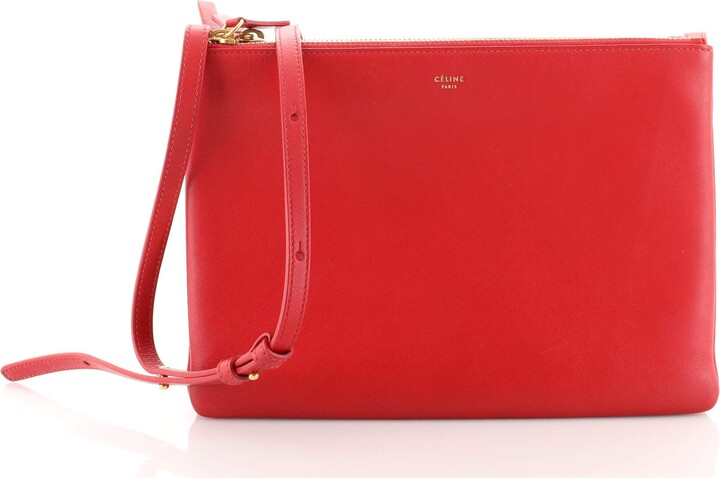 Celine Trio Crossbody Bag Leather Large - ShopStyle
