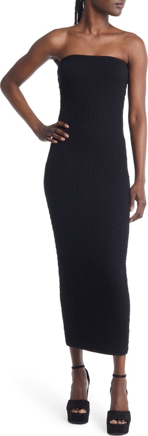 Open Edit Strapless Maxi Sweater Dress - ShopStyle
