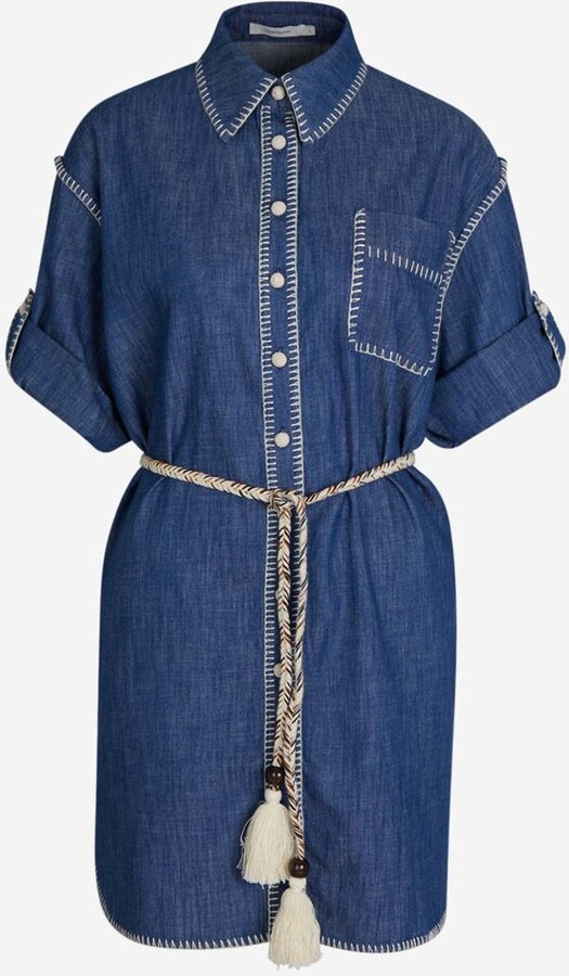 Zimmermann Denim Mini Dress - ShopStyle